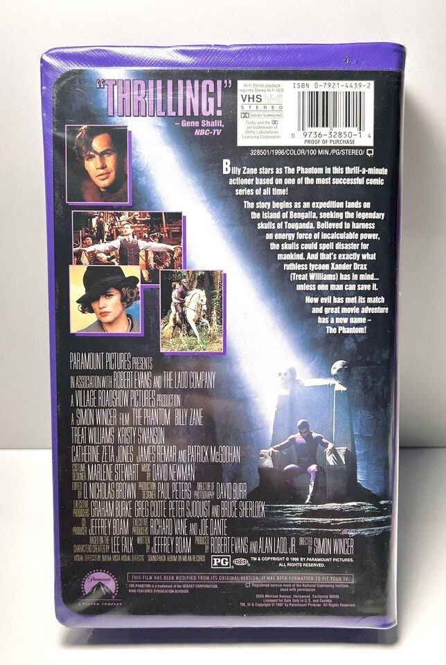 The Phantom VHS Tape - Etsy