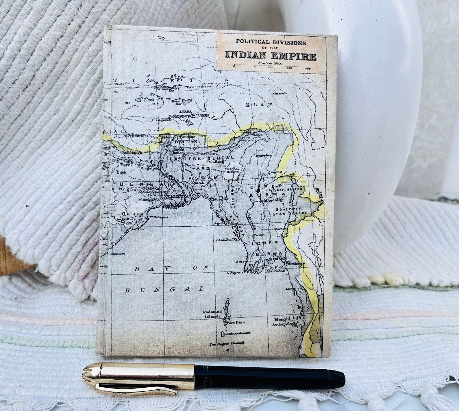 Ancient Indian Map Diary - Etsy