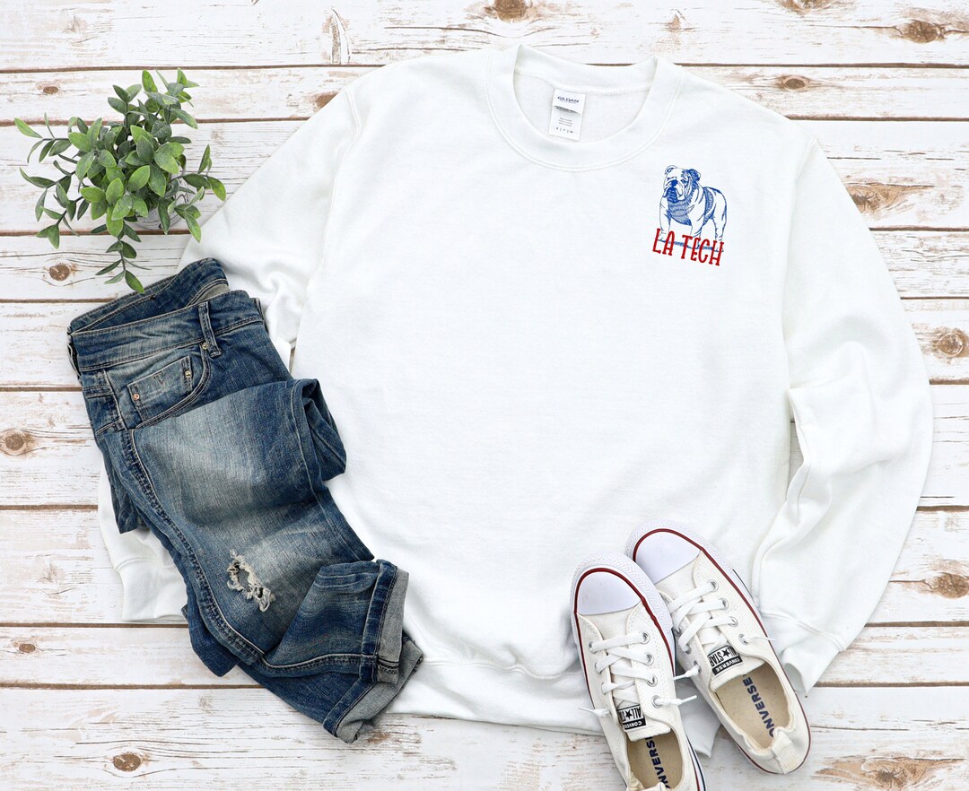 LA Tech Bulldogs, Louisiana Tech Dawgs, Sweatshirt, Embroidered ...