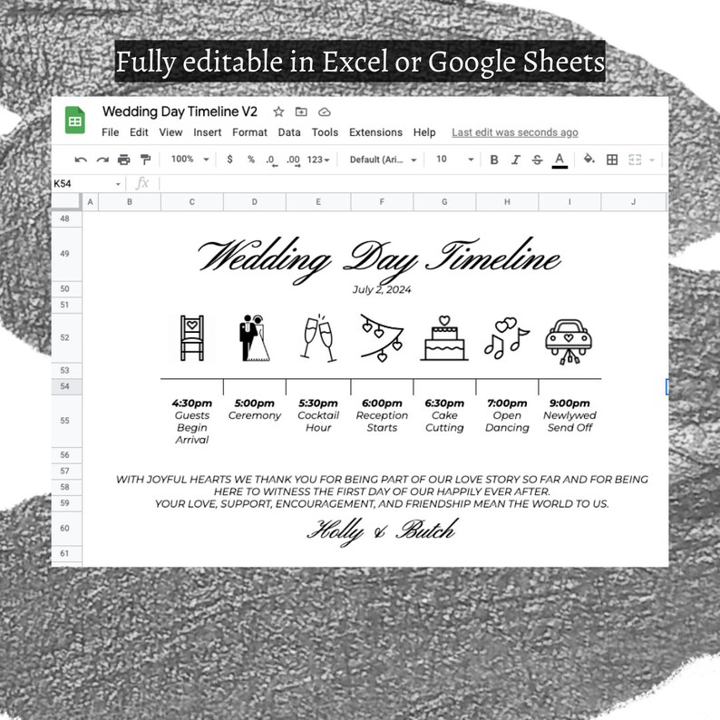 Editable Wedding Timeline Templates | Wedding Planning | Wedding ...