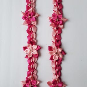 Graduation Lei in Bright Pink and Pink - Etsy