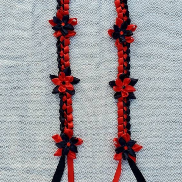 Graduation Lei Black and Red - Etsy