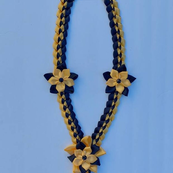 Black and Gold Lei - Etsy
