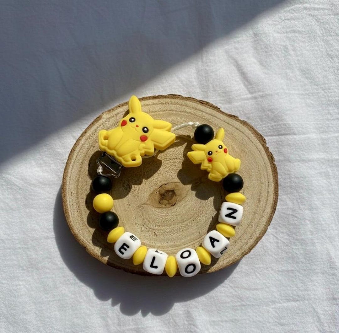 Pikachu Pacifier Clip - Pokémon - Etsy