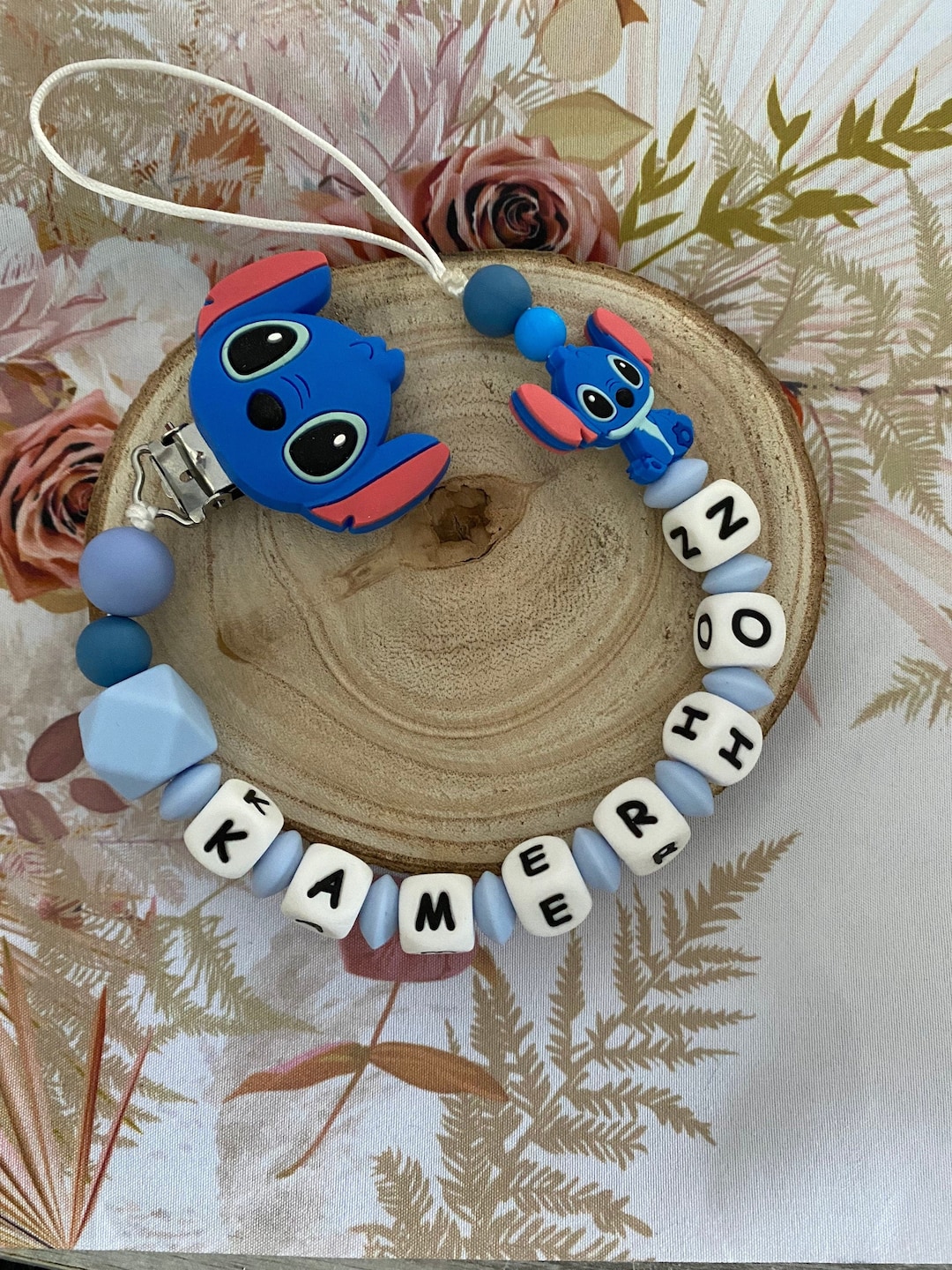 Stitch Pacifier Clip - Etsy