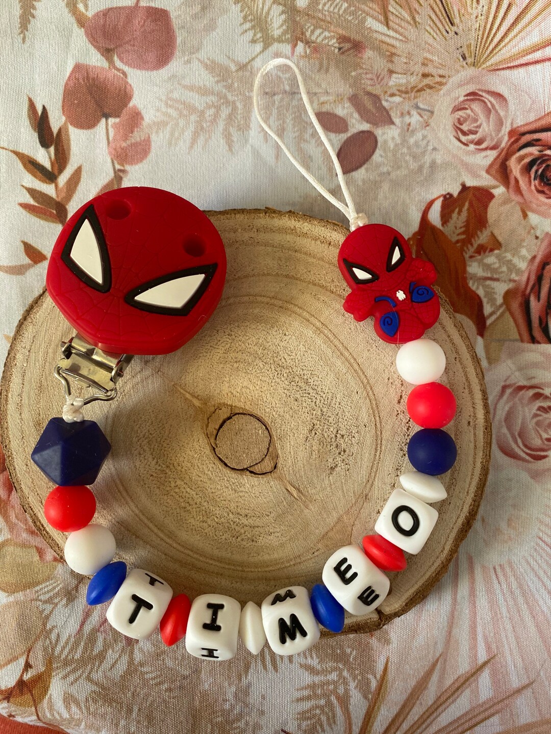 Spiderman Pacifier Clip - Etsy