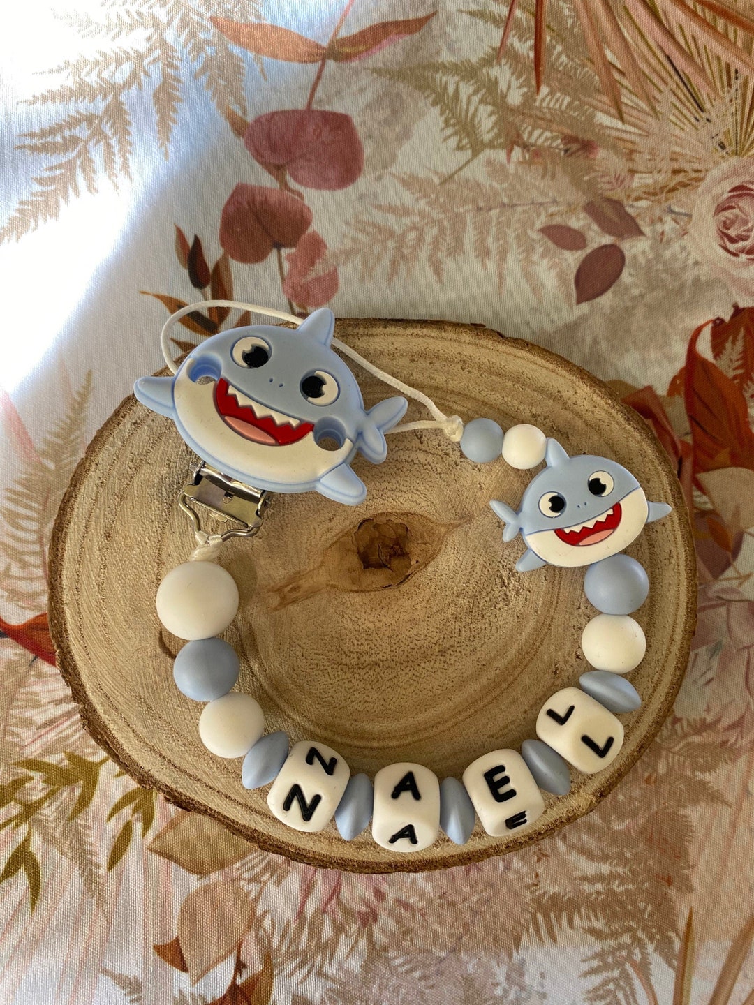 Baby Shark Pacifier Clip - Etsy