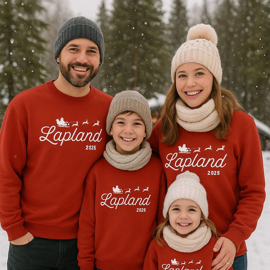 Lapland 2026 Matching Family Christmas Tops - T-shirts, Sweater or ...