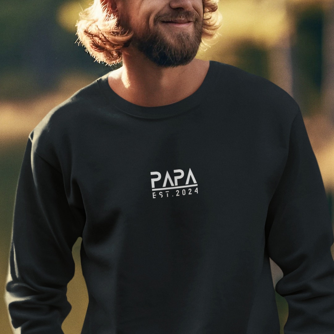Personalised Papa Sweatshirt, Father's Day Gift, Custom Name Papa ...
