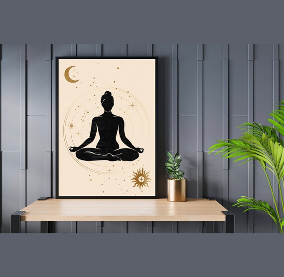 Poster A4 Premium Spirituell Wohnzimmer - Etsy
