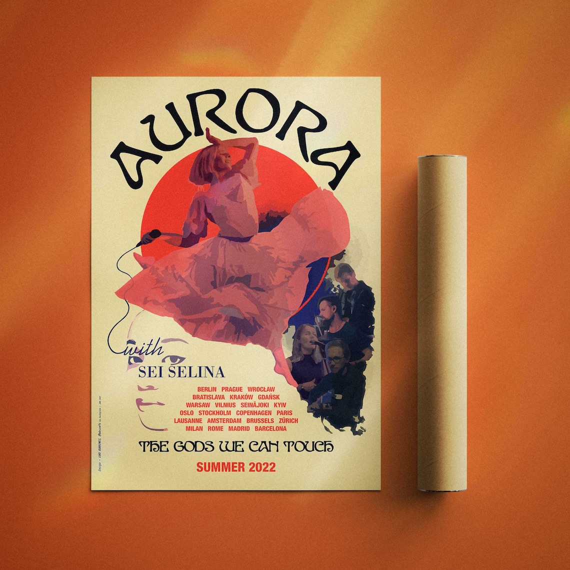 AURORA - 2022 European Tour Poster - Etsy