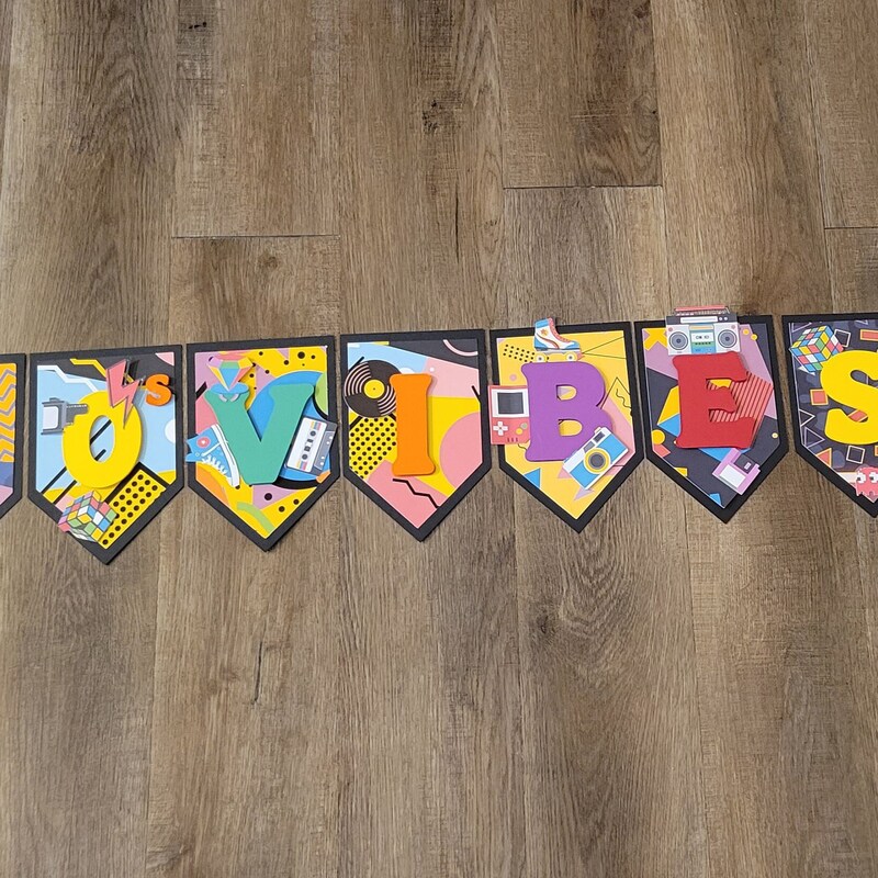 80s Party Banner - Etsy