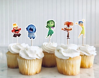 Joy inside Out 2 Cupcake Toppers - Etsy