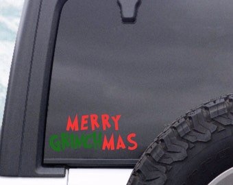 Grinch Car Decal - Etsy UK