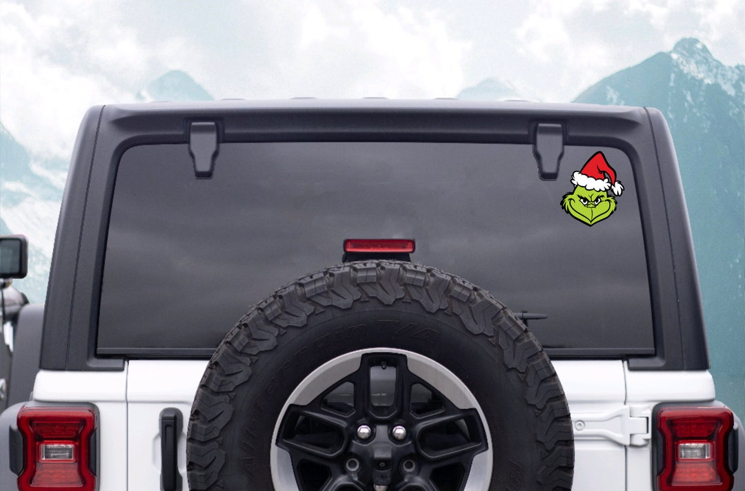 Grinch Car Decal - Etsy