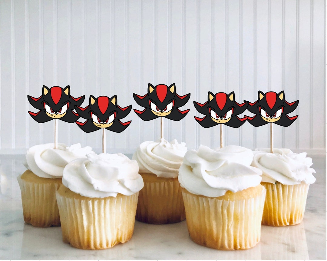 Shadow Cupcake Toppers - Etsy