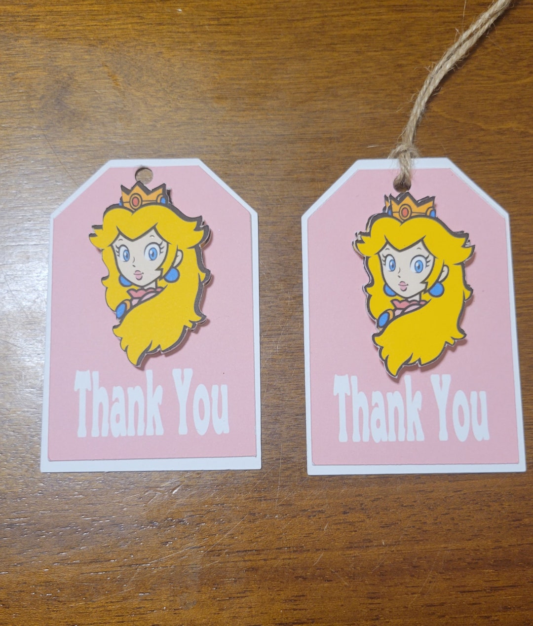 Princess Peach Thank You Tags - Etsy