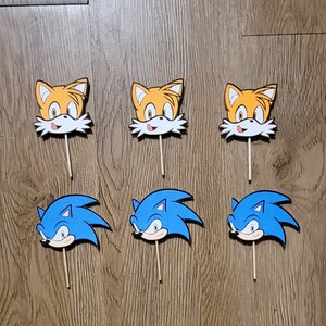 Sonic Party ,sonic Banner, Sonic Cupcake Toppers, Sonic Thank You Tags ...