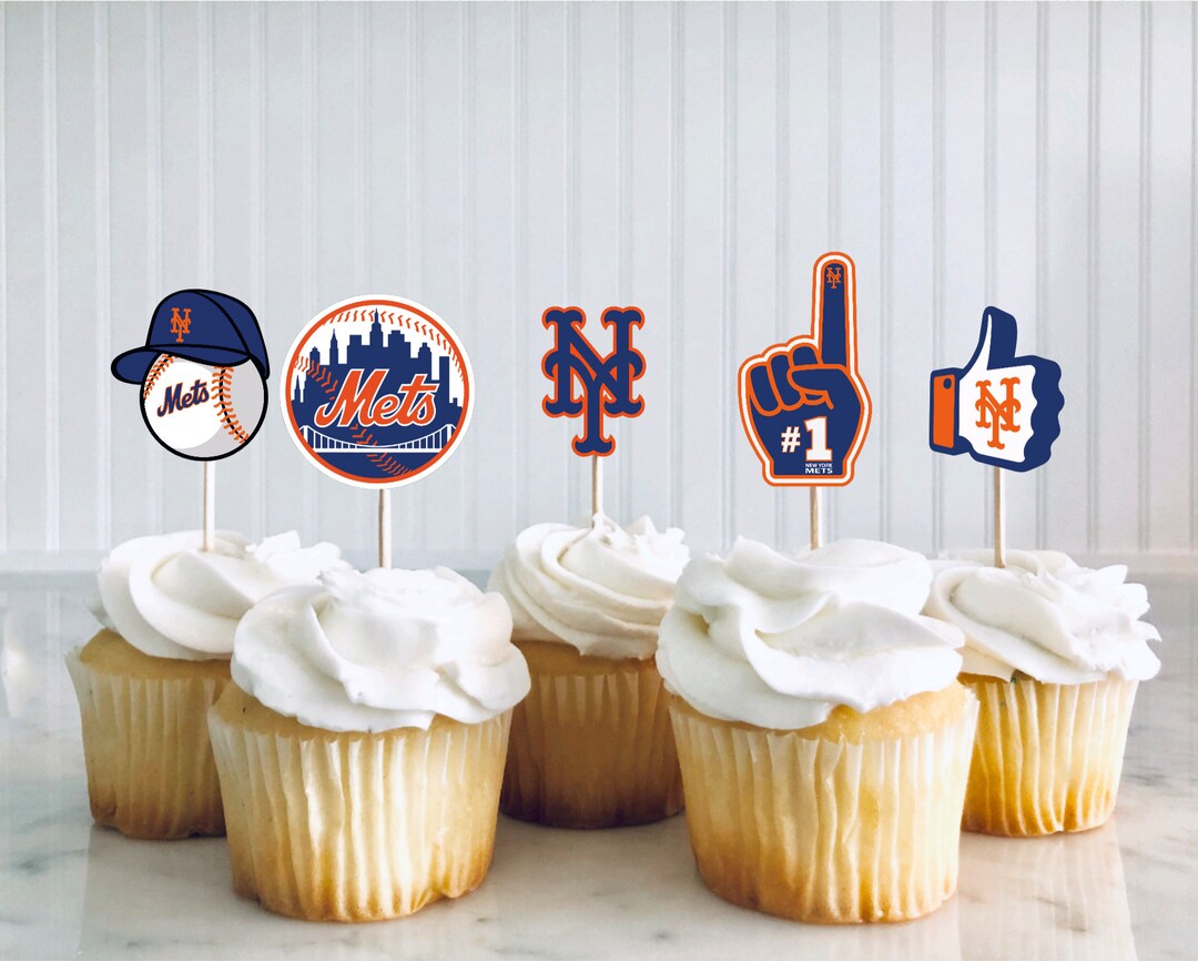Mets Cupcake Toppers, Mets Confetti , Mets Party Bags - Etsy