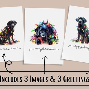 Commercial Use Black Labrador Christmas, Dog Funny Clipart, Black ...