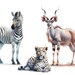 Safari Clipart | African Animals PNG Bundle | Commercial Use & DIY - Etsy