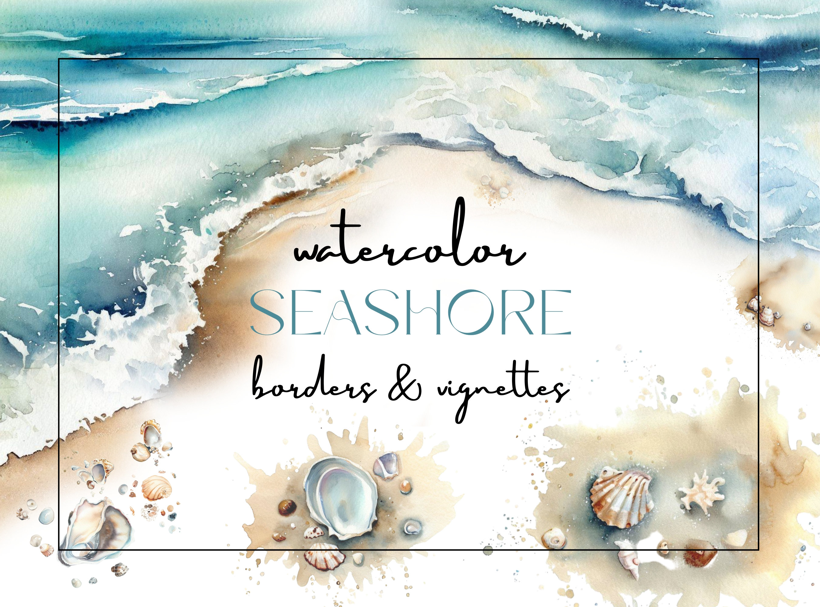 Seashell Corner Border