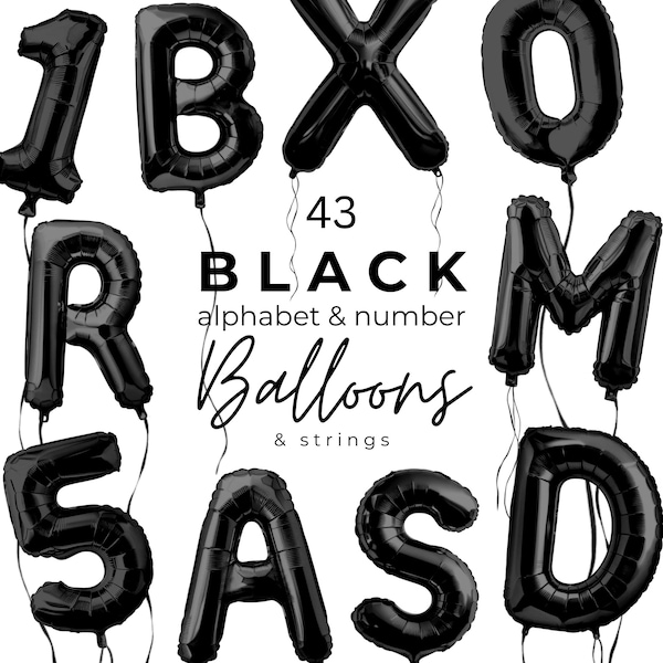 Alphabet Balloons - Etsy