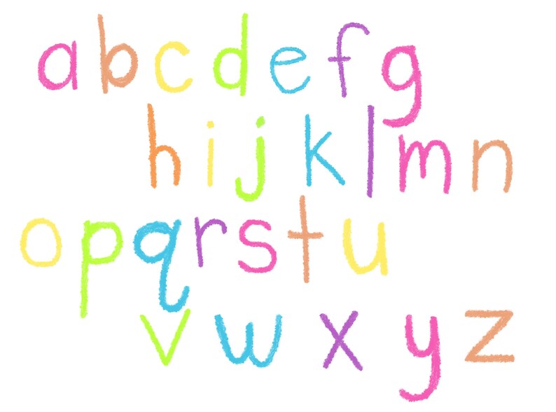 Crayon Clipart | Alphabet Letters and Numbers Crayon PNG Bundle ...