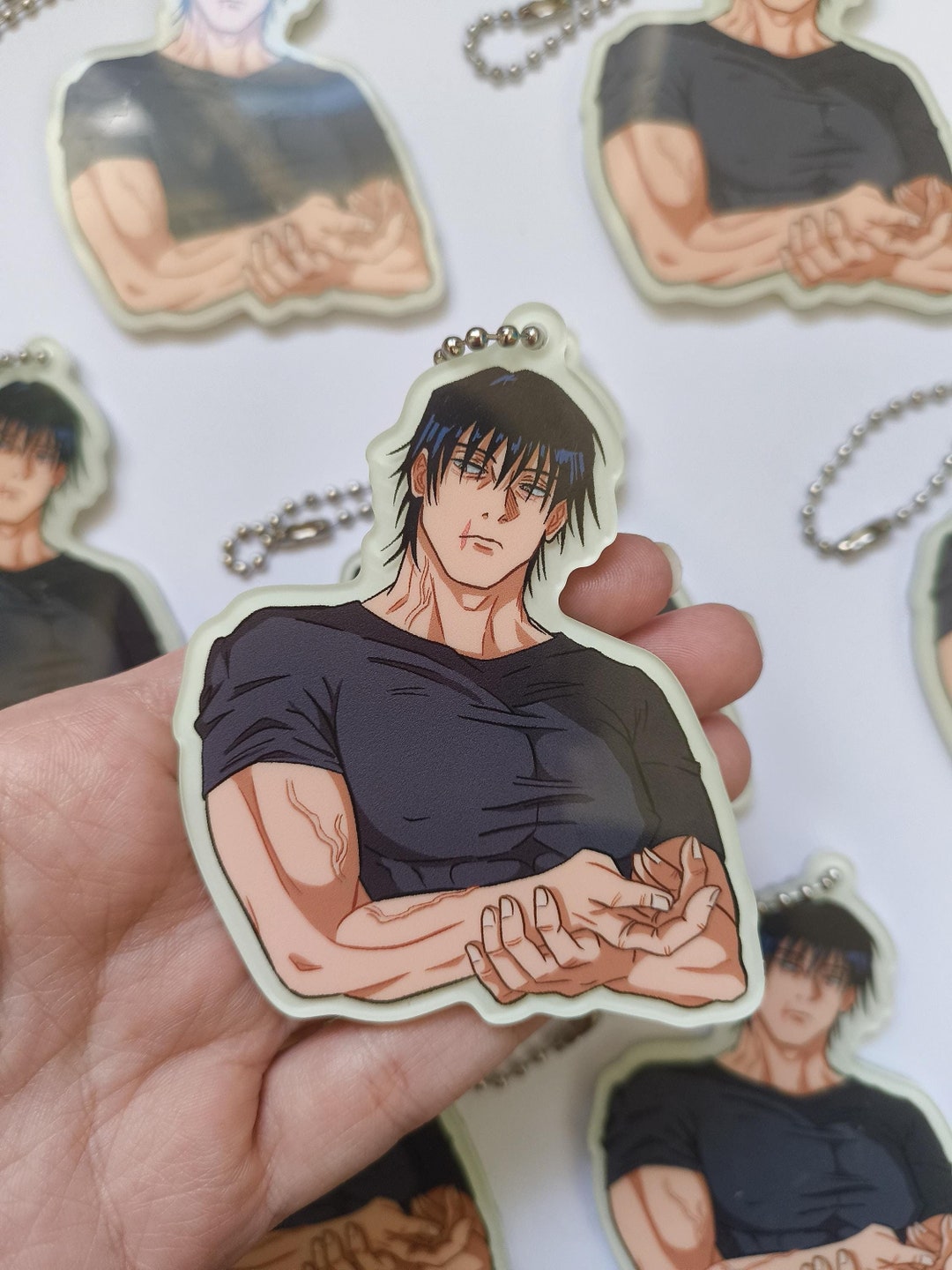 Toji Fushiguro Glow in the Dark Charm - Etsy