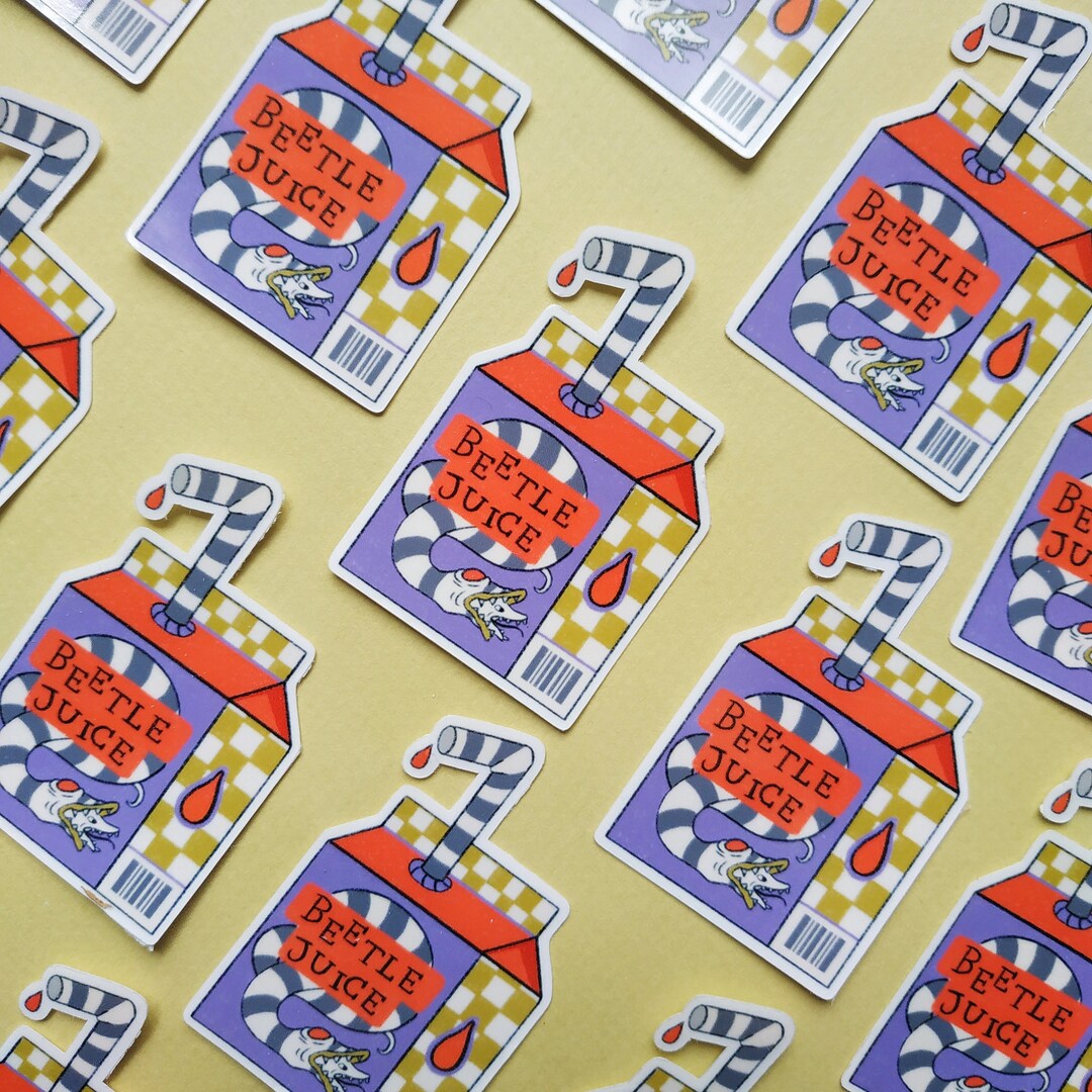 Beetlejuice Transparent Stickers - Etsy