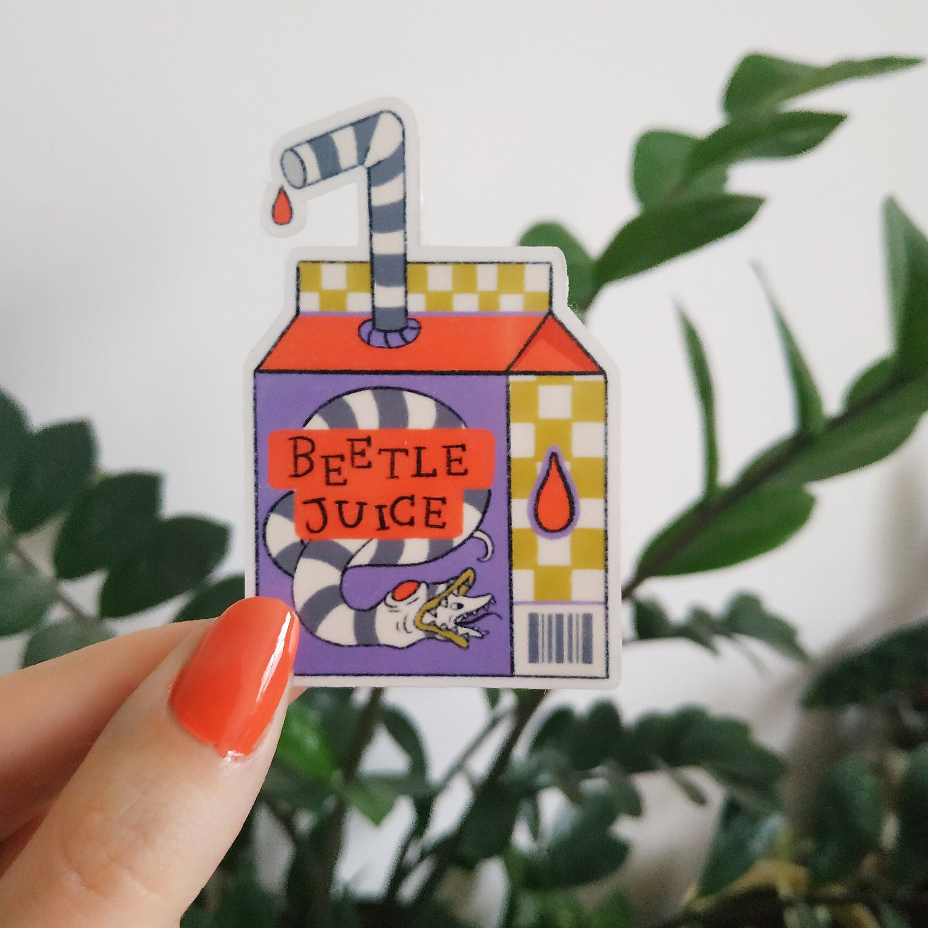 Beetlejuice Transparent Stickers - Etsy