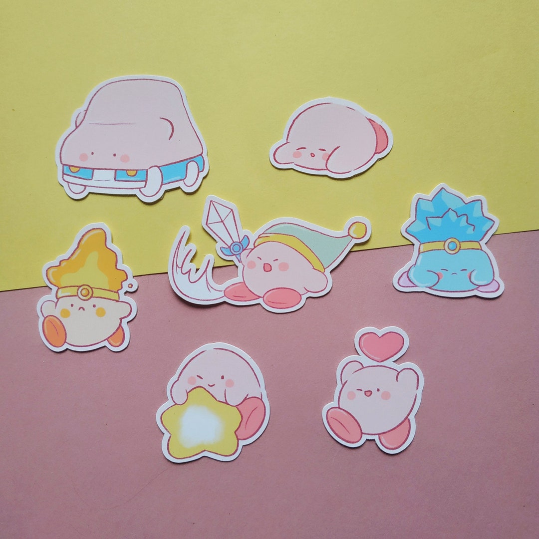 Pack Stickers Kirby - Etsy UK