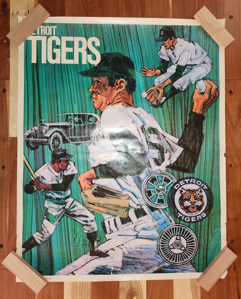 Detroit Tigers Poster – 1970s - Etsy
