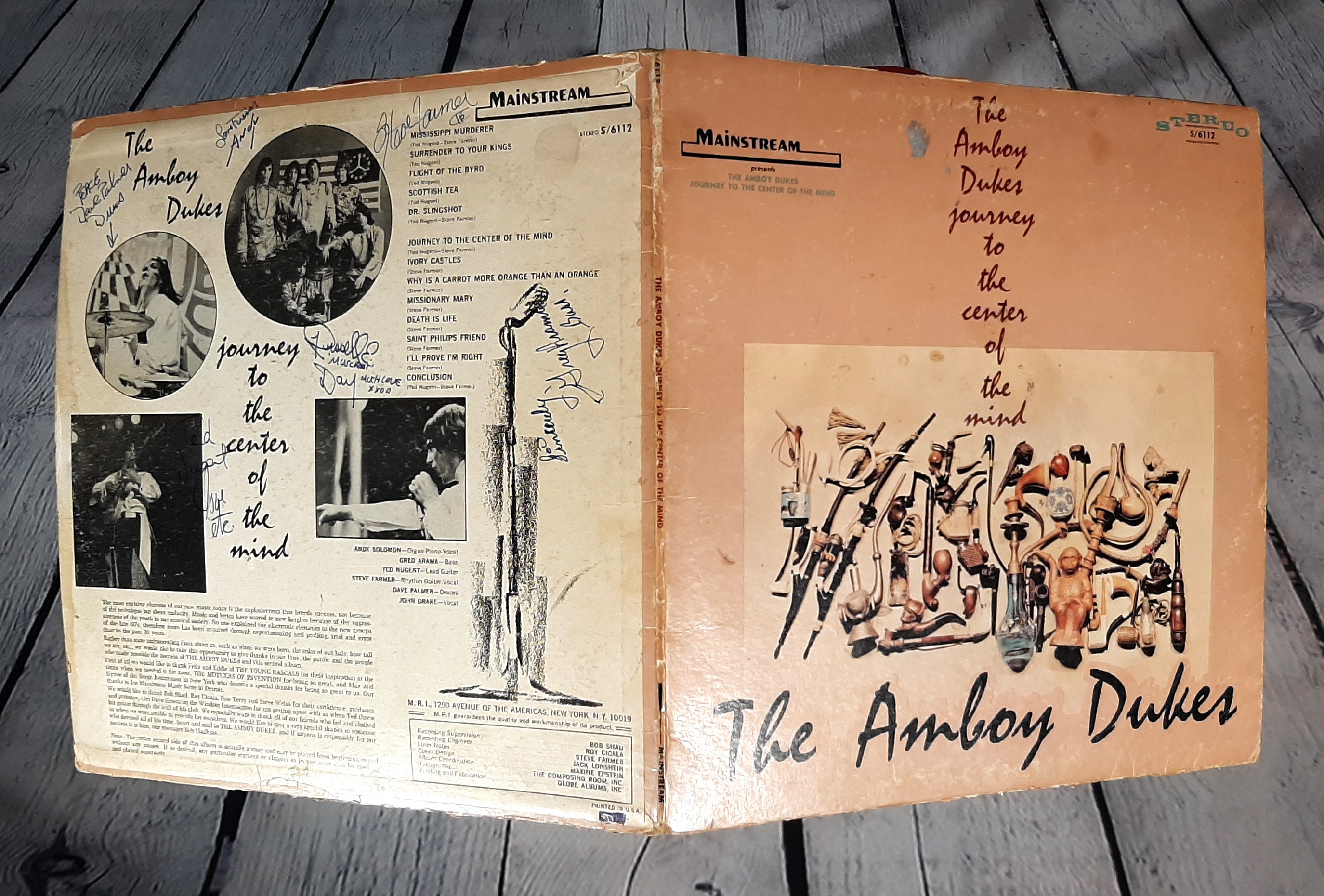 Ted Nugent & the Amboy Dukes journey to the Center of the Mind Signed ...