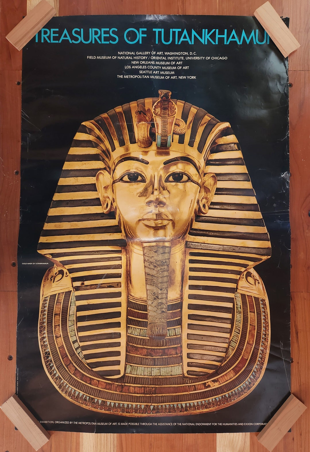 The Treasures of Tutankhamun Poster 1977 - Etsy