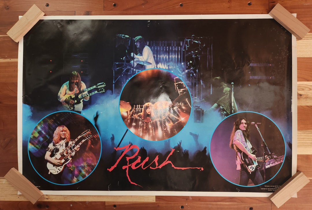 Rush Promotional Posterlate 1970s - Etsy