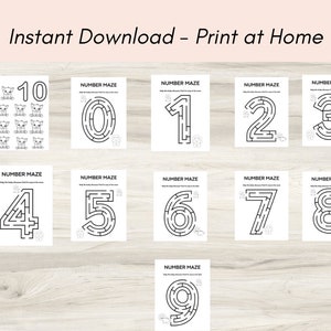 Preschool Numbers 1 to 10 - Etsy