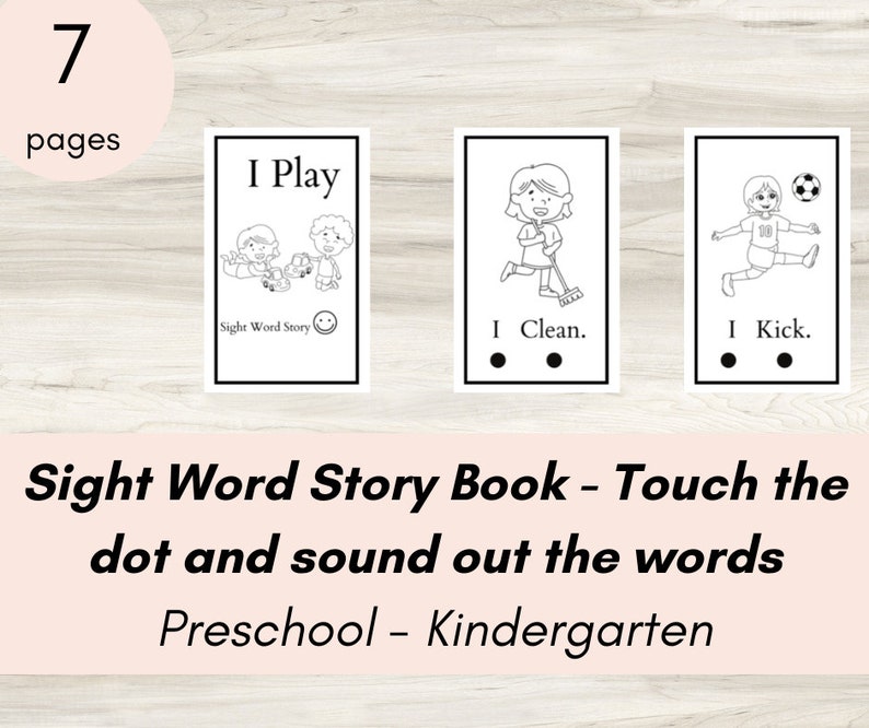 Sight Word Story Book (I)- Touch the Dot and Sound Out the Words ...
