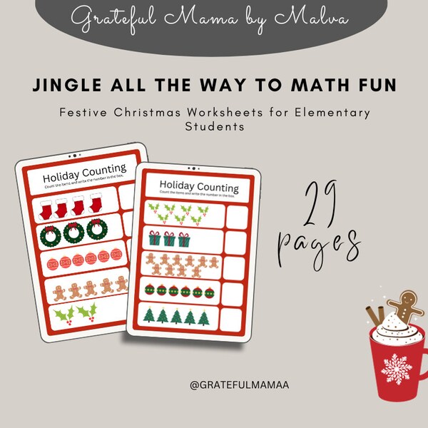 Math Worksheets - Etsy