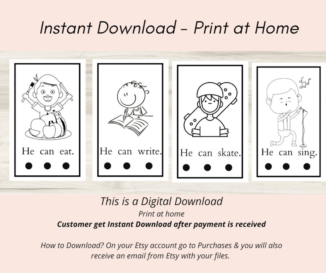 Sight Word Story Book (HE) - Touch the Dot and Sound Out the Words ...
