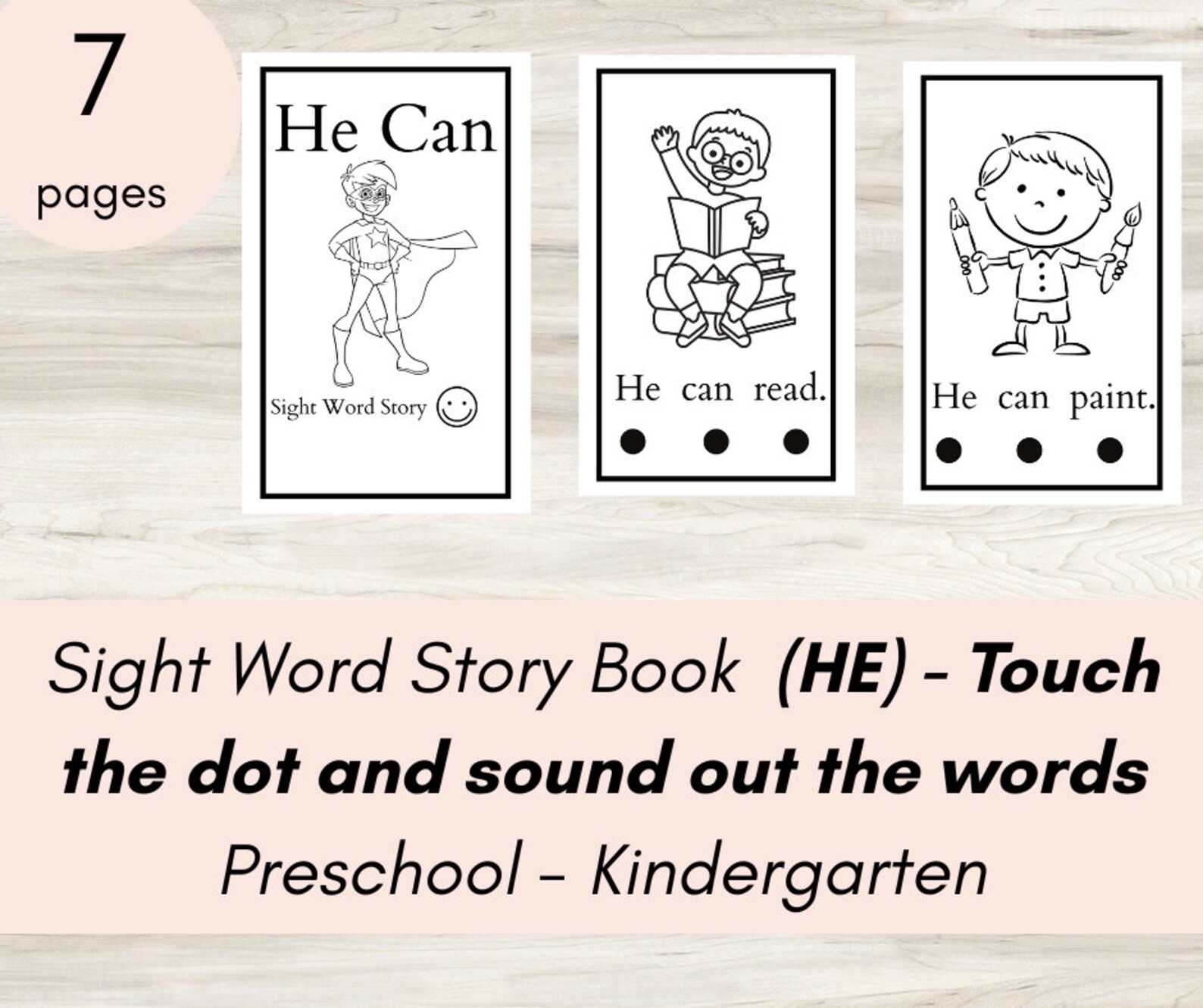 Sight Word Story Book (HE) - Touch the Dot and Sound Out the Words ...