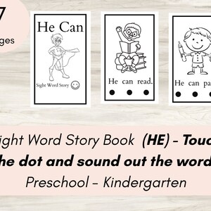 Sight Word Story Book (HE) - Touch the Dot and Sound Out the Words ...