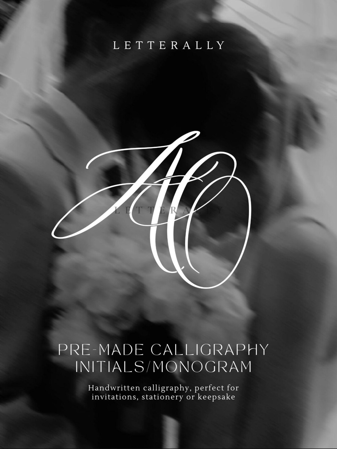 AO | Pre-made Initials/monogram Calligraphy Design - Etsy
