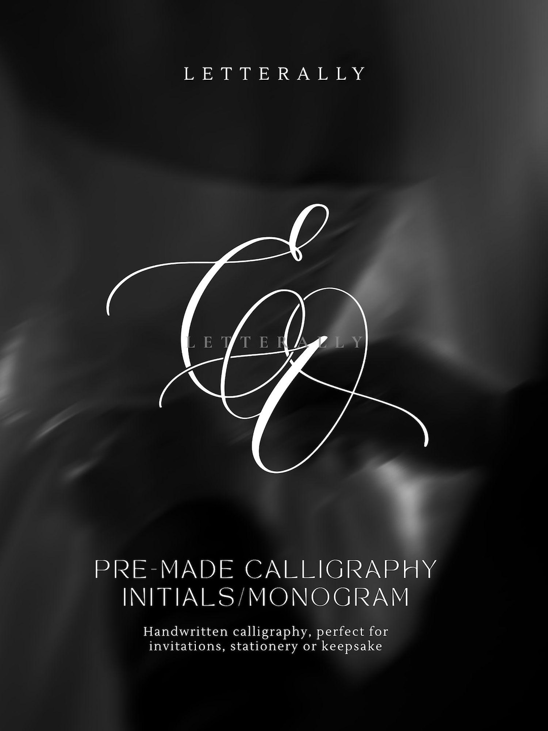 EO | Pre-made Initials/monogram Calligraphy Design - Etsy