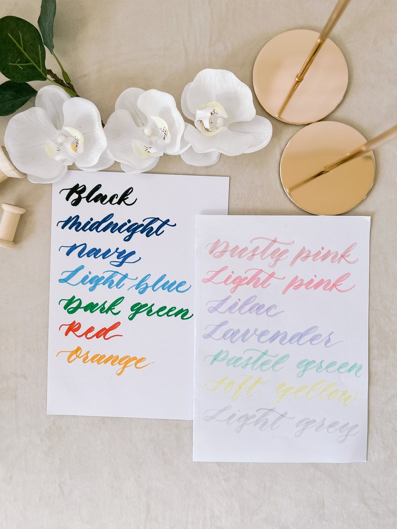 Personalised Paper Fans With Hand Written Calligraphy - Etsy Australia