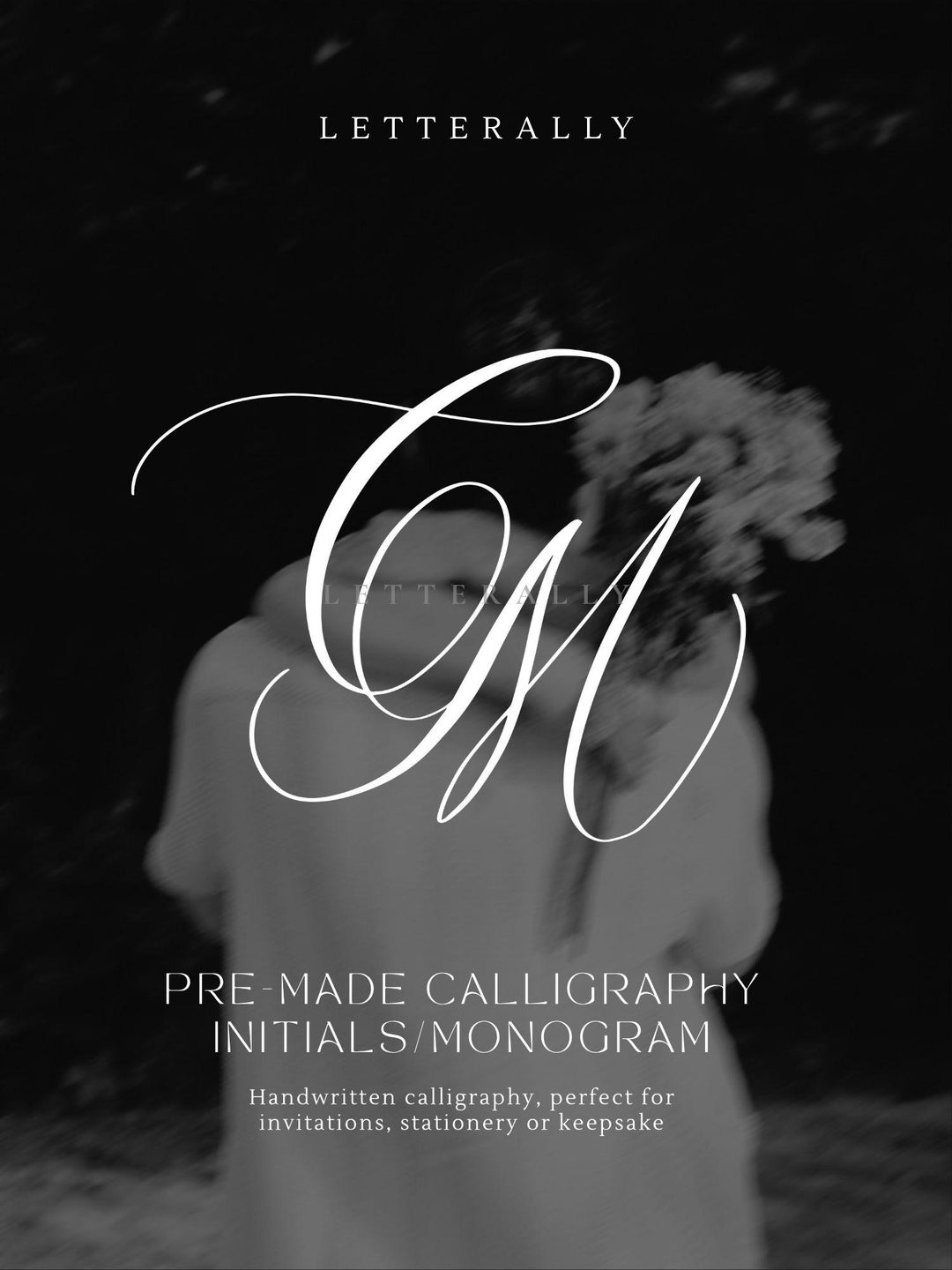 CM | Pre-made Initials/monogram Calligraphy Design - Etsy