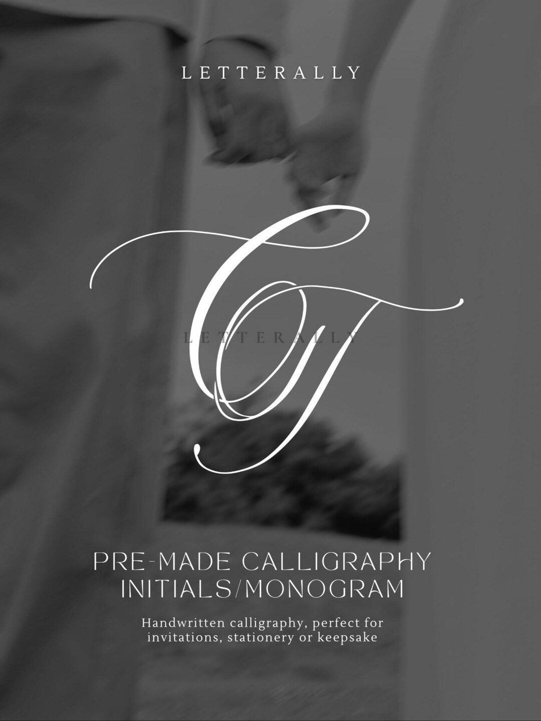 CT | Pre-made Initials/monogram Calligraphy Design - Etsy