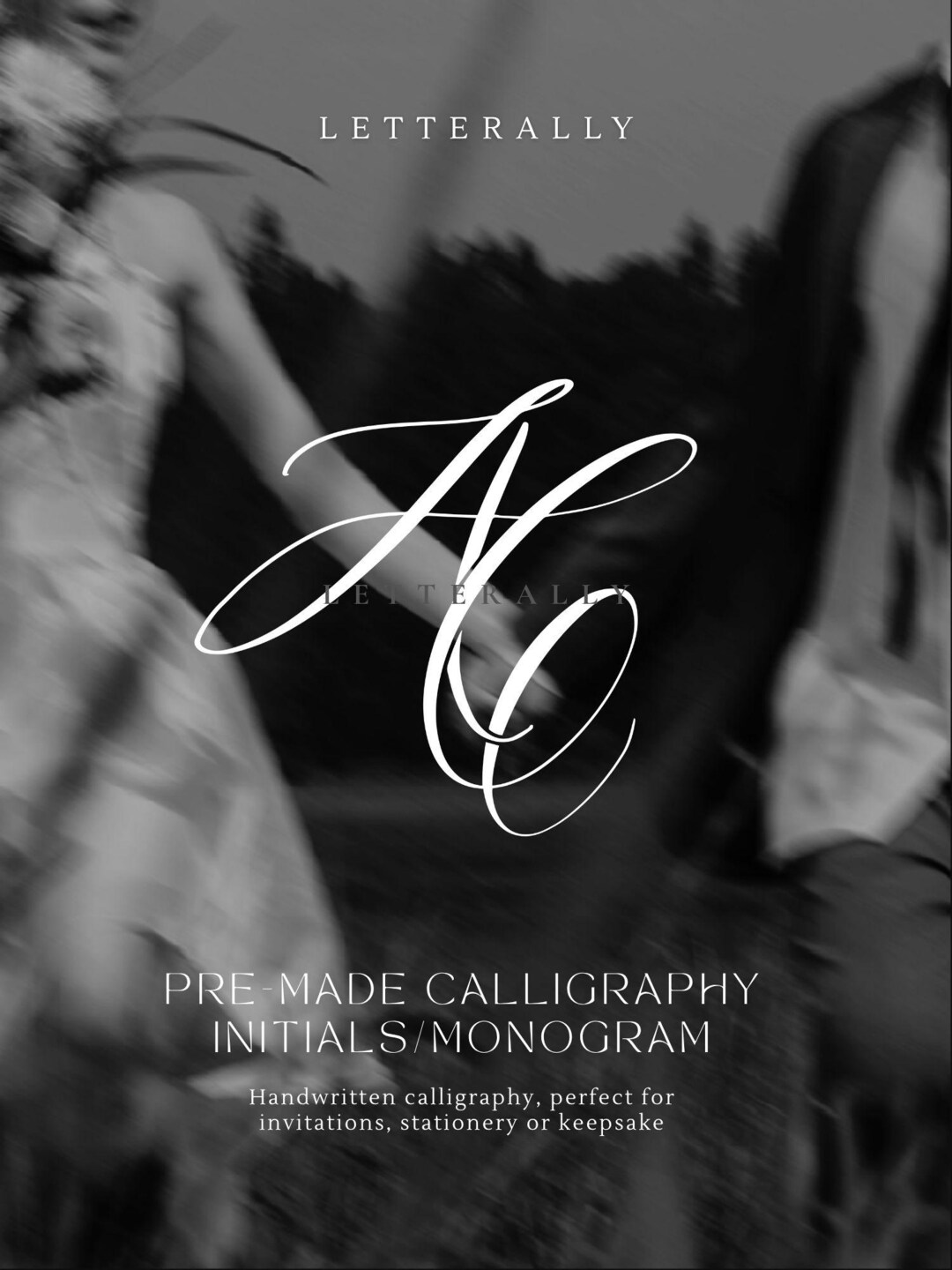 AC | Pre-made Initials/monogram Calligraphy Design - Etsy