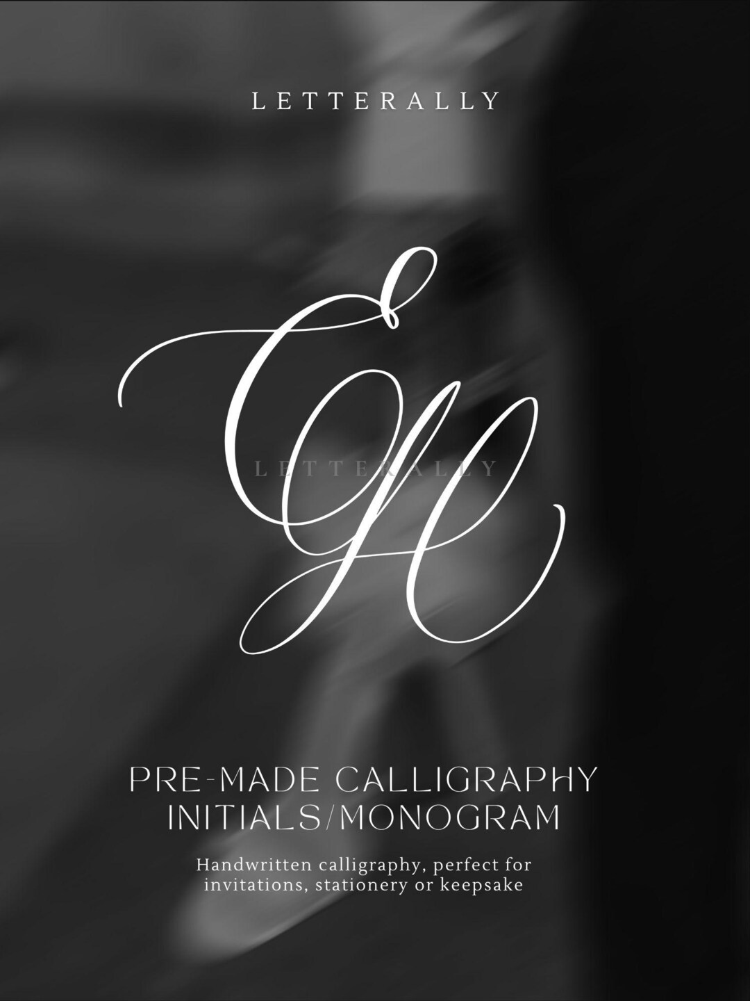 EH | Pre-made Initials/monogram Calligraphy Design - Etsy