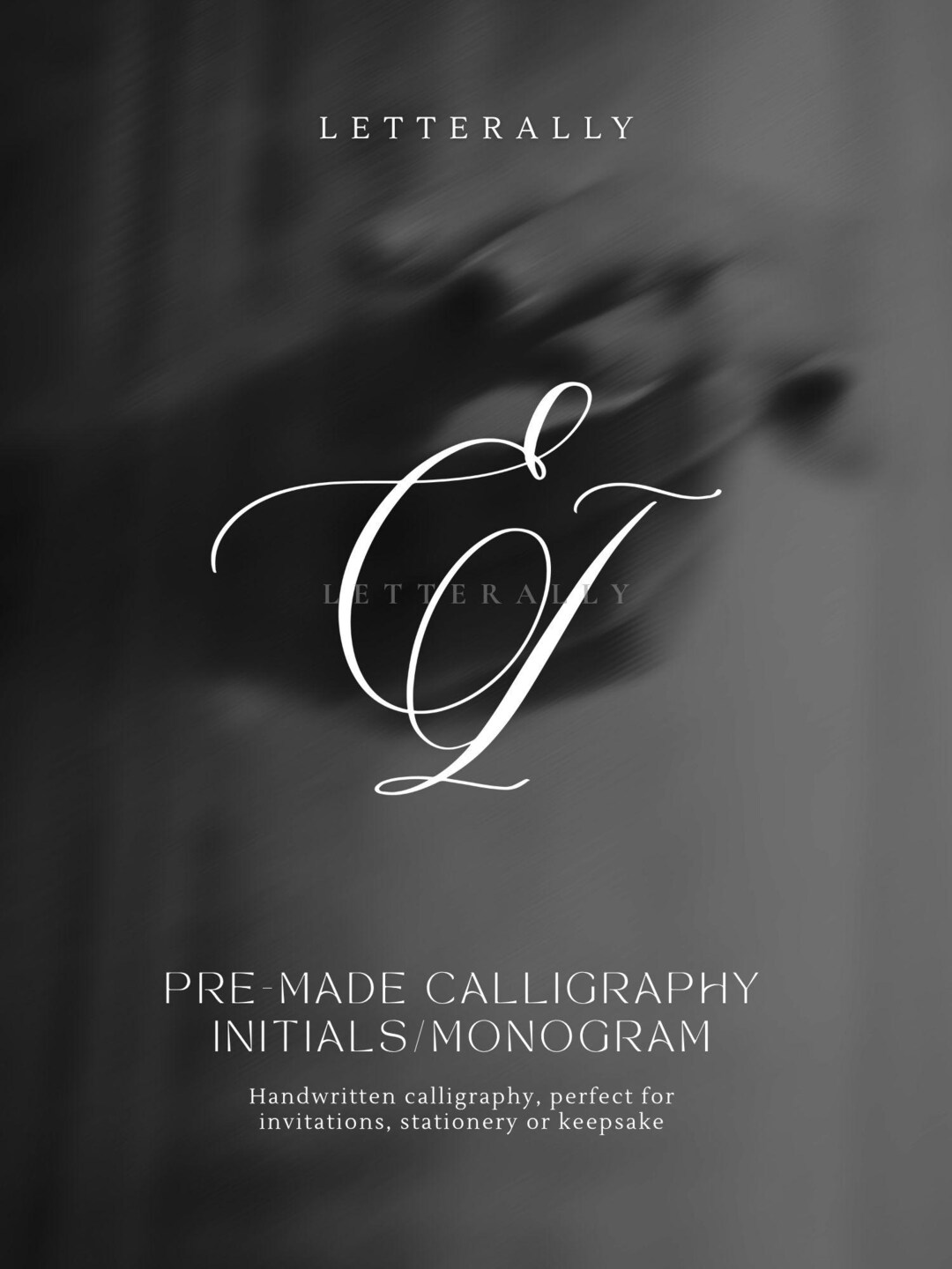EI | Pre-made Initials/monogram Calligraphy Design - Etsy